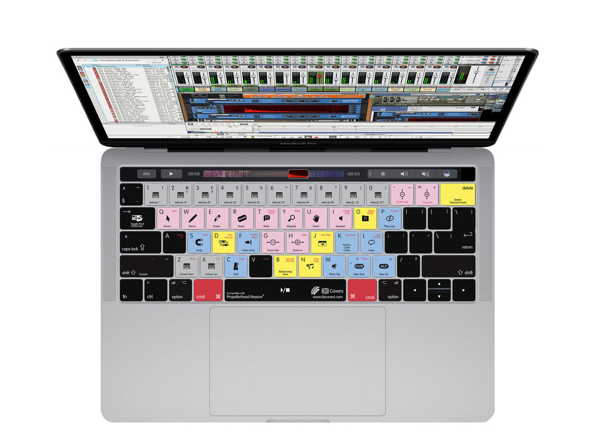 Reason Shortcuts Keyboard Cover – Beatlab